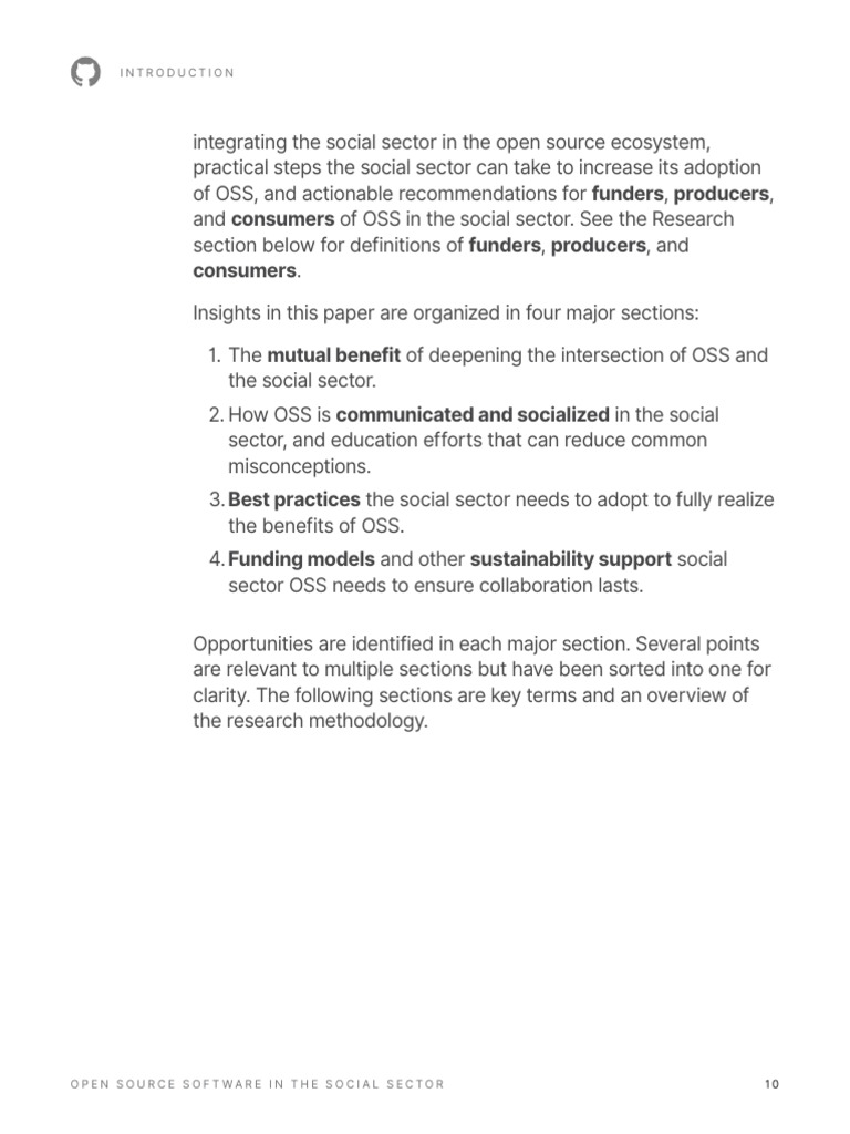 10 GitHub TCF OSSInSocialSector FINAL Updated | PDF