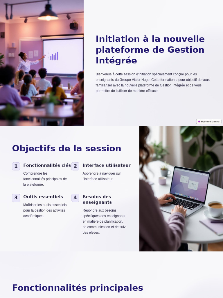 Initiation A La Nouvelle Plateforme de Gestion Integree | PDF ...
