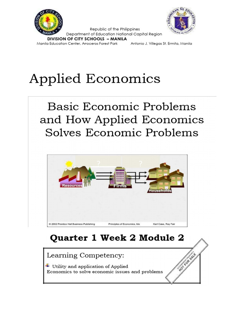 Applied Economics: Solving Economic Issues | PDF | Economics | Economies