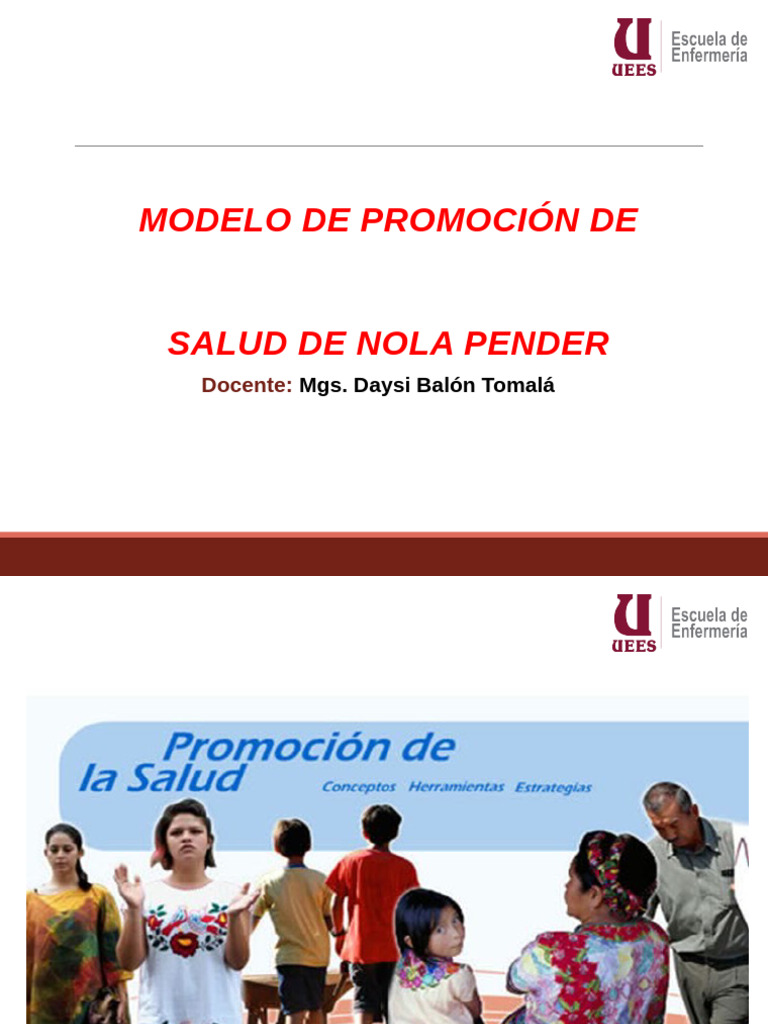 Modelo de Promocion de Salud de Nola Pender | PDF | Comportamiento | Promoción de la salud