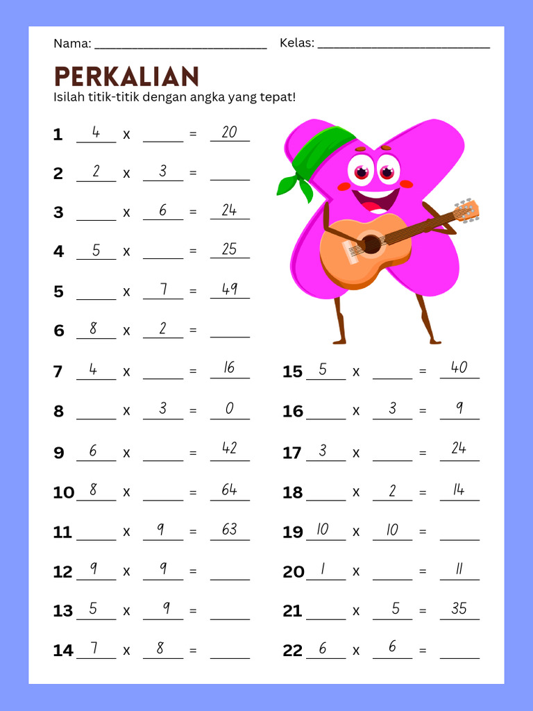 Yellow Stage 2 Multiplication Worksheet | PDF