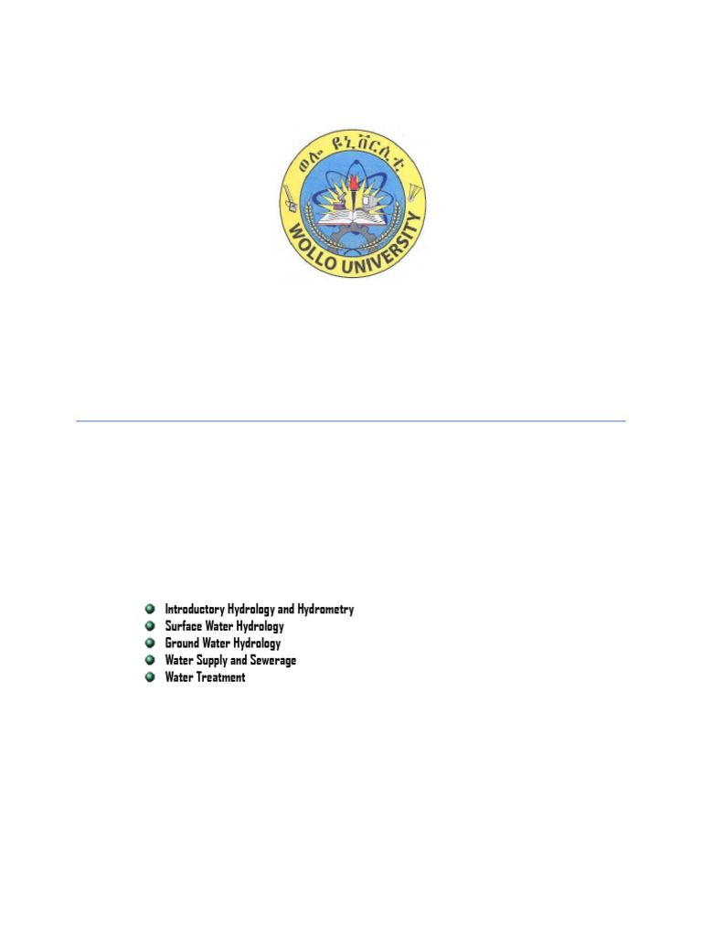 Exit Exam Module - Part Two-Hwre | PDF | Precipitation | Hydrology