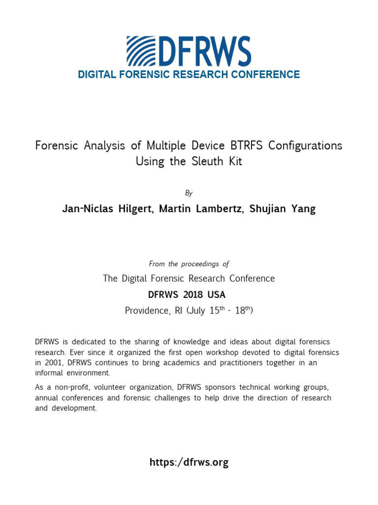 paper_forensic_analysis_of_multiple_device_btrfs_configurations_using_the_sleuth_kit | PDF ...