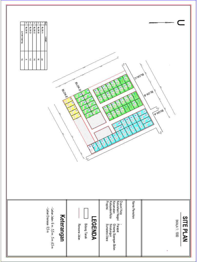 SITE PLAN REV 3 PARAPAT Yang Diringkas | PDF