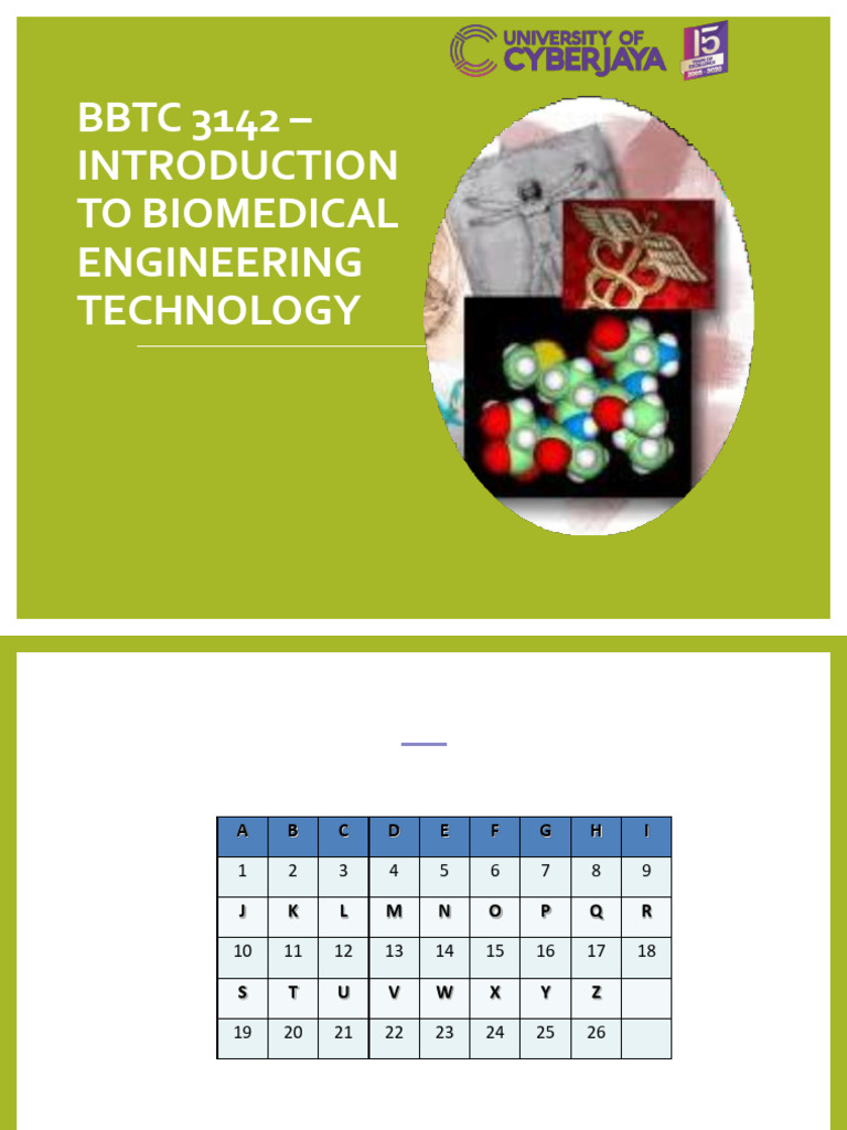 Chapter 1 - Introduction To BMET | PDF | Biomedical Engineering | Medicine