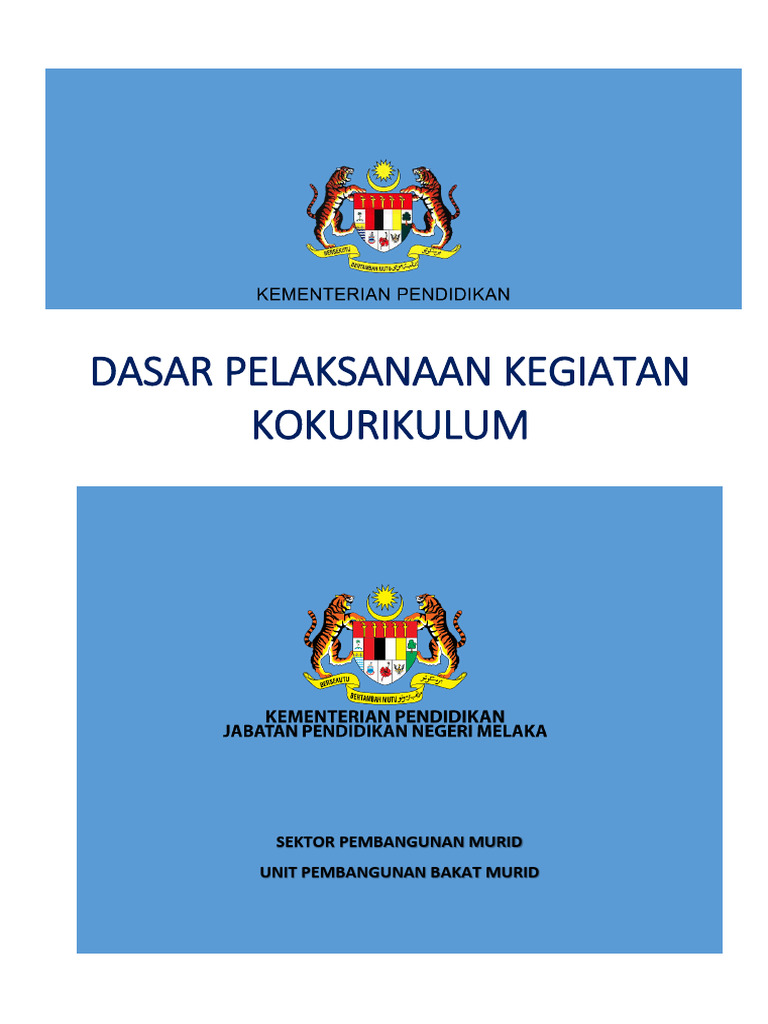 Dasar Pelaksanaan Kegiatan Kokurikulum | PDF