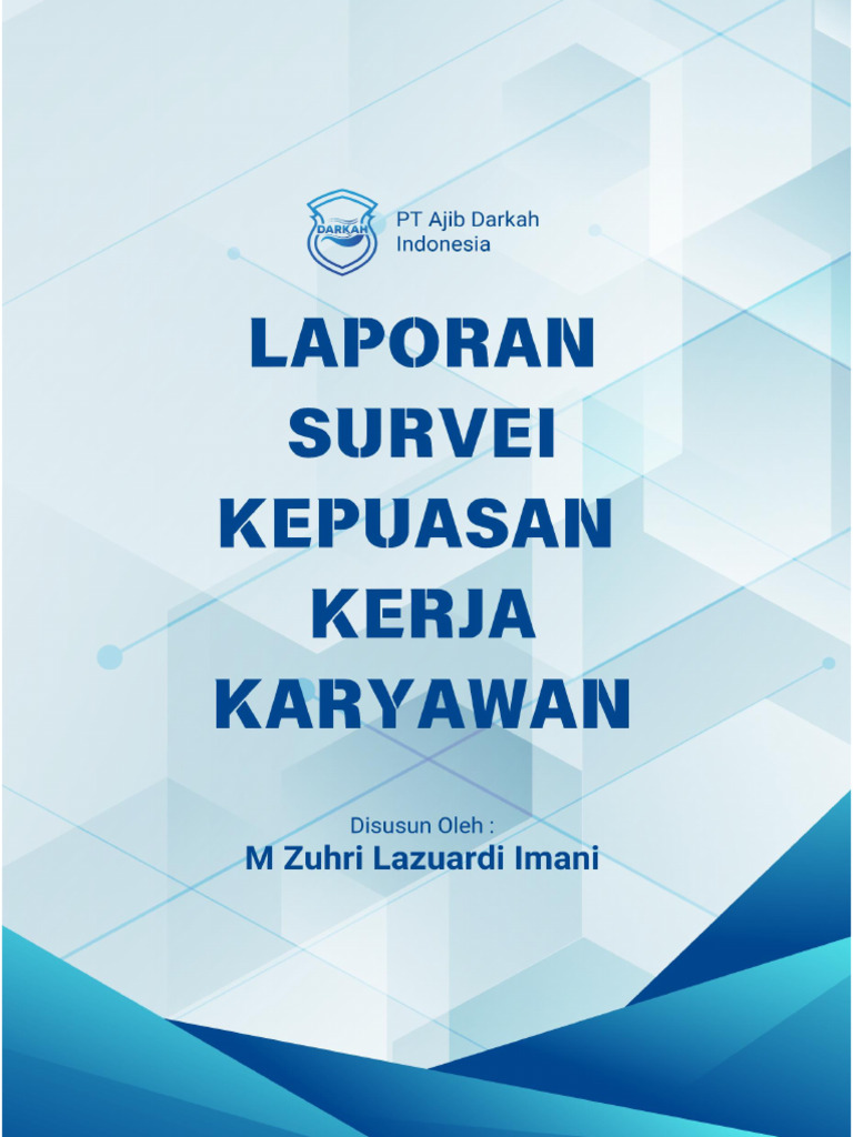 Laporan Hasil Survei Kepuasan Kerja - 2025 - 1 | PDF