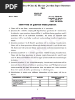 CBSE Class12 Physics Weightage 2026 Clean | PDF | Electromagnetism ...