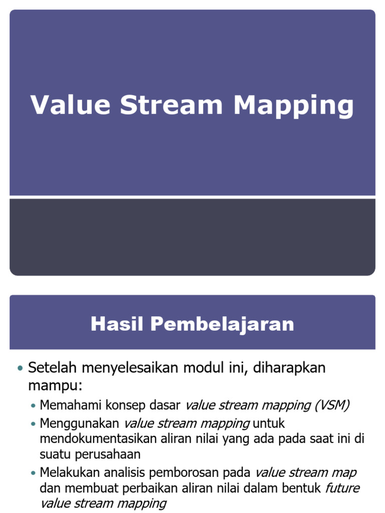 Modul-5 Value Stream Mapping | PDF