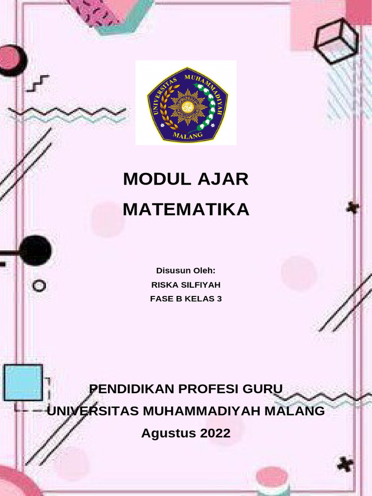 Modul Ajar MTK Kls 3 Bangun Datar | PDF