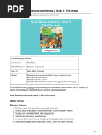 Soal Bahasa Indonesia Kelas 3 | PDF