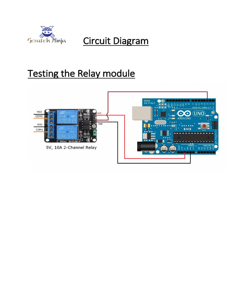 001 Circuit Diagram - Testing The Relay Module | PDF