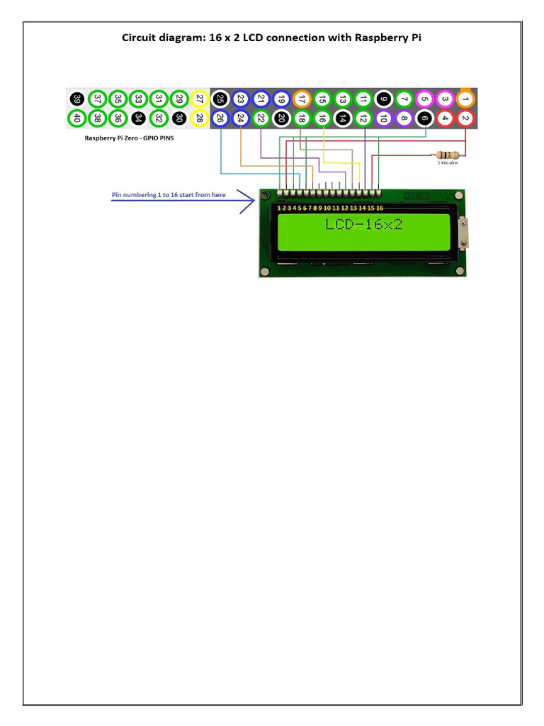 006 Circuit Diagram LCD Connection | PDF