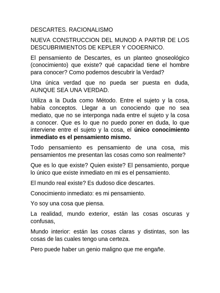 DESCARTES | PDF | David Hume | Empirismo