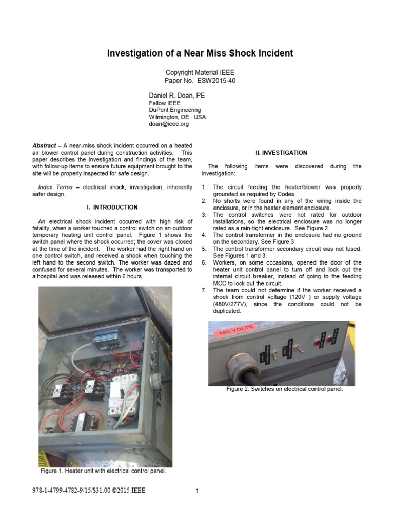 (IEEE) (Acidentes) Investigation of Near Miss Shock Incident - 2015 ...