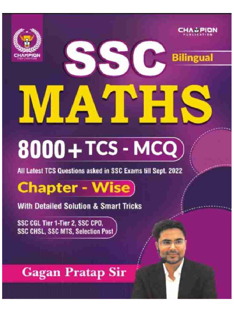 Gagan Pratap SSC Maths 8000 Tcs MCQ Chapterwise Till September 2022 1nbsped Compress | PDF