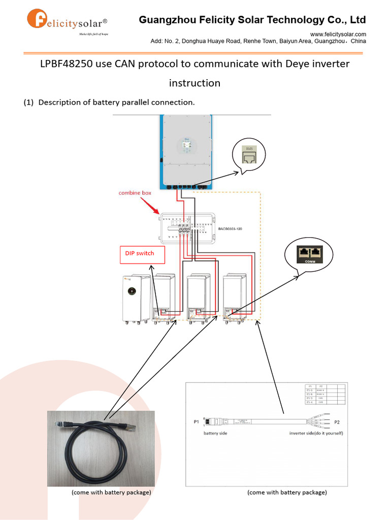 LPBF48250 CAN Protocol - (Communication With Deye Inverter) -2-١ | PDF