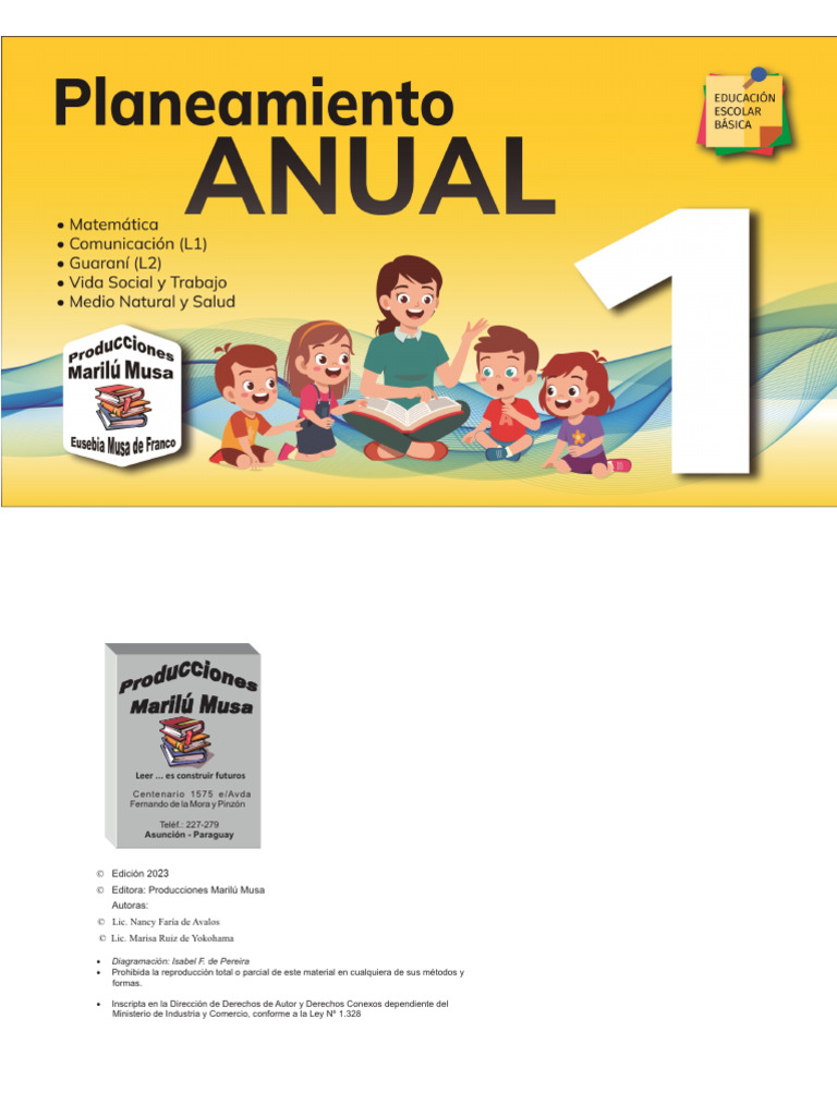 Planeamiento Anual para Primer Grado | PDF | Segundo lenguaje | Enseñando
