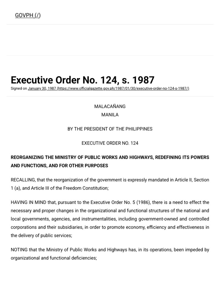 Reorganization of Public Works Ministry | PDF | Injunction | Budget