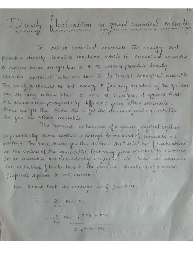 seminar-GCE-density Fluctuation | PDF