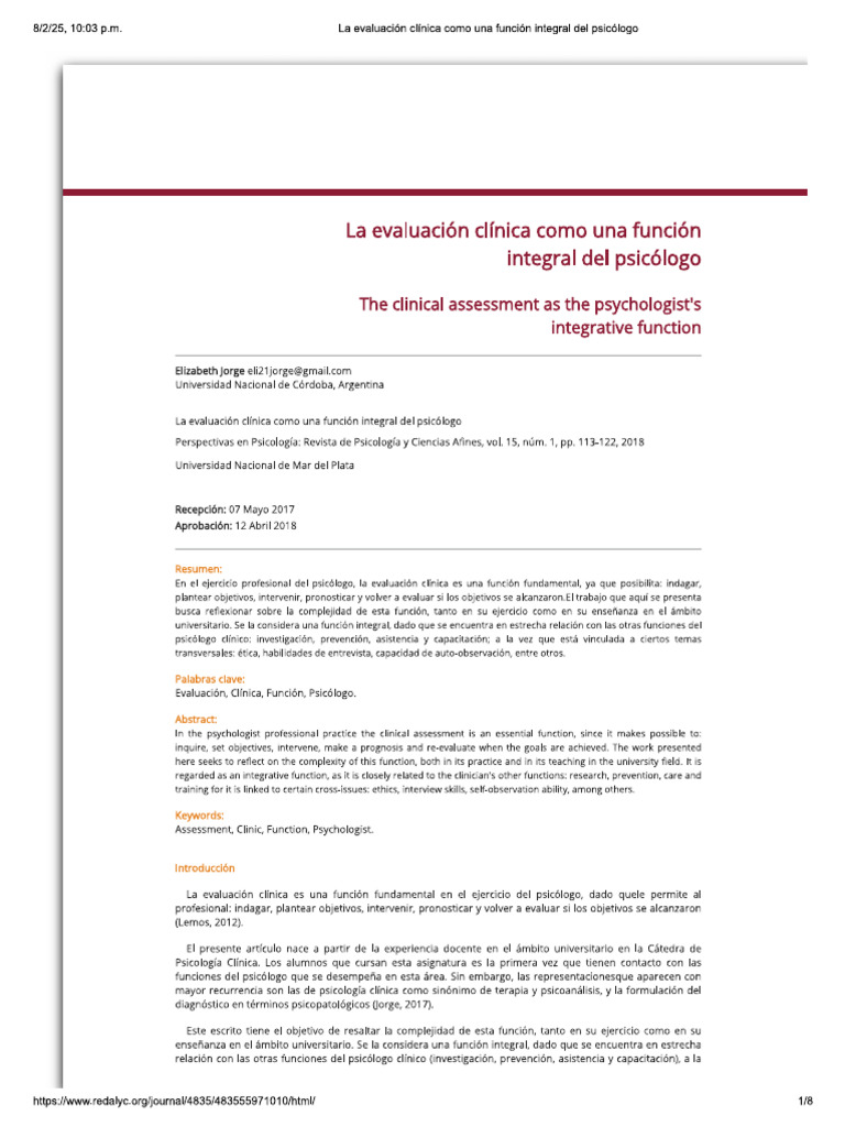 Evaluación clinica | PDF