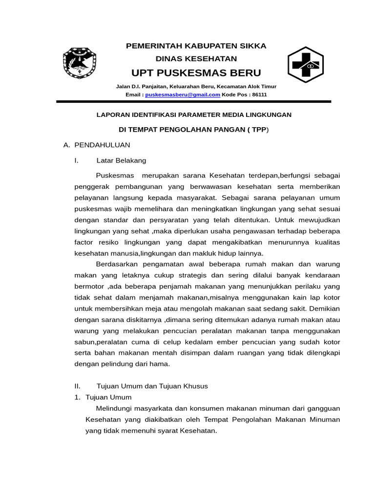 Butir 4 Laporan Identifikasi Media Lingkungan | PDF