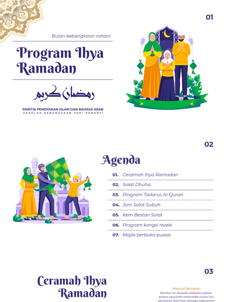 PENGURUSAN PROGRAM IHYA RAMADAN SKSP | PDF