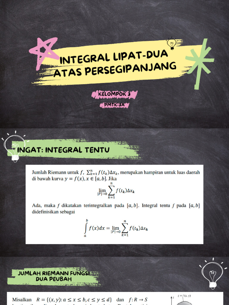 PPT_Integral Lipat Dua atas Persegipanjang | PDF