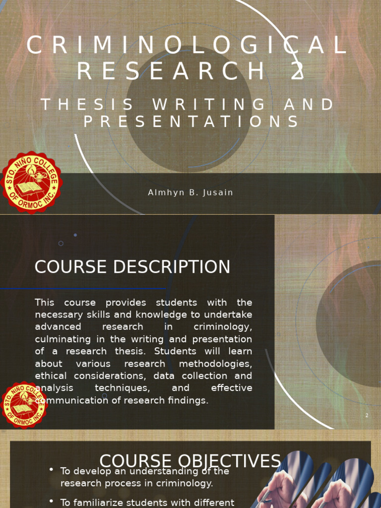 Criminological Research Thesis Guide | PDF | Level Of Measurement | Crimes