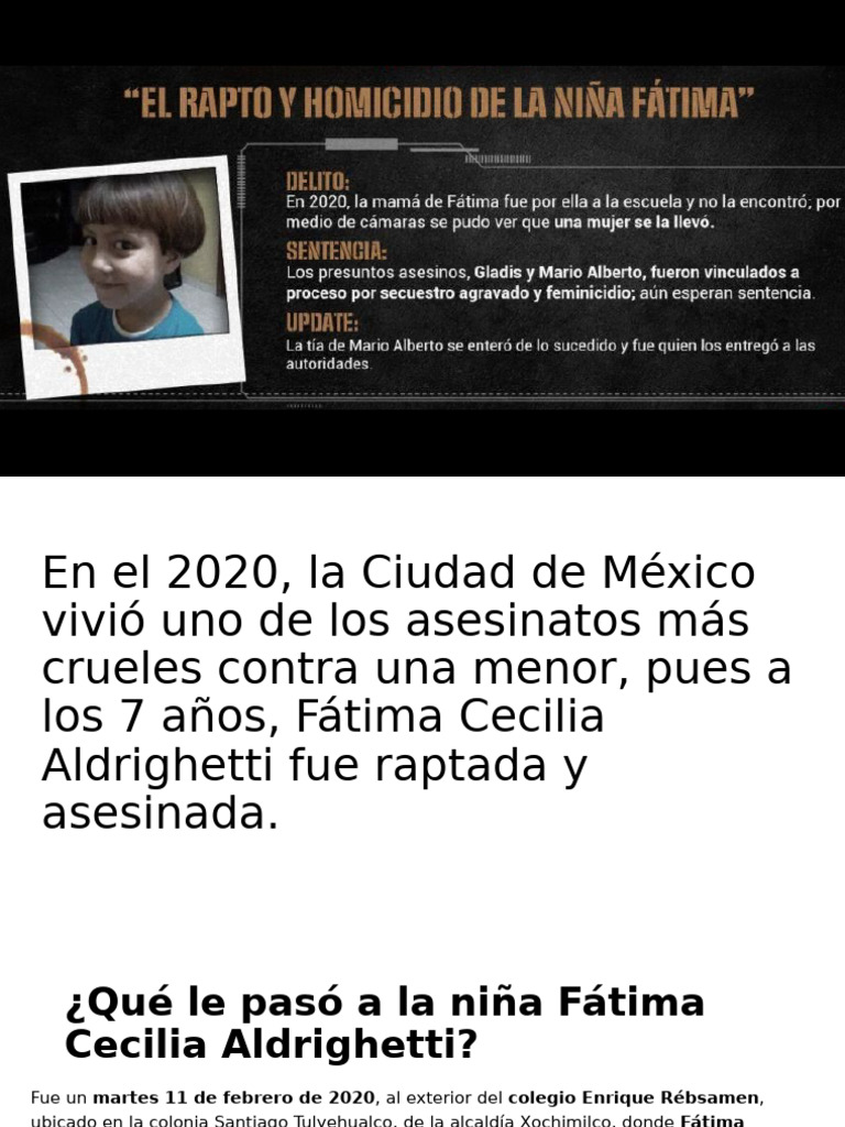 Caso de Fatima 2020 | PDF | Crímenes | Crimen y violencia