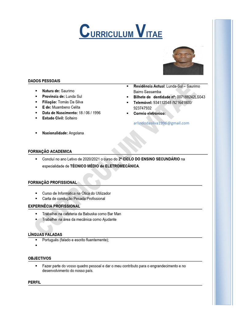 Curriculum Vitae Mílvio 2024 Atualizado | PDF