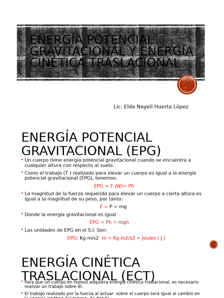 Energía Potencial y Cinética Explicadas | PDF