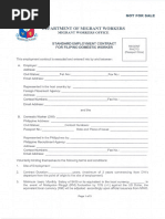 Poea Info Sheet | PDF | Employment | Labor