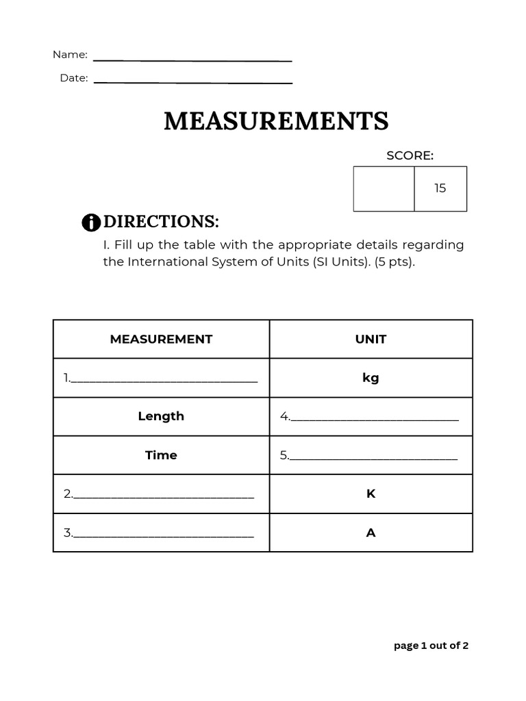 Quiz_Measurements | PDF