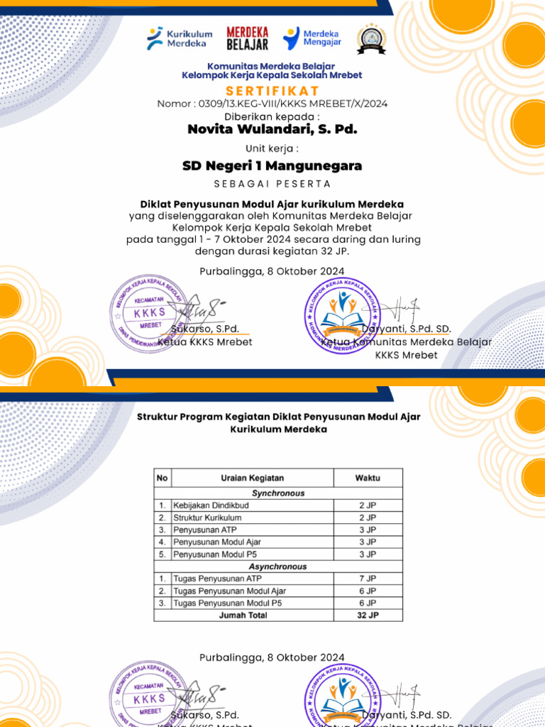 Diklat Penyusunan Modul Ajar - Novita Wulandari, S. Pd. - SD Negeri 1 ...
