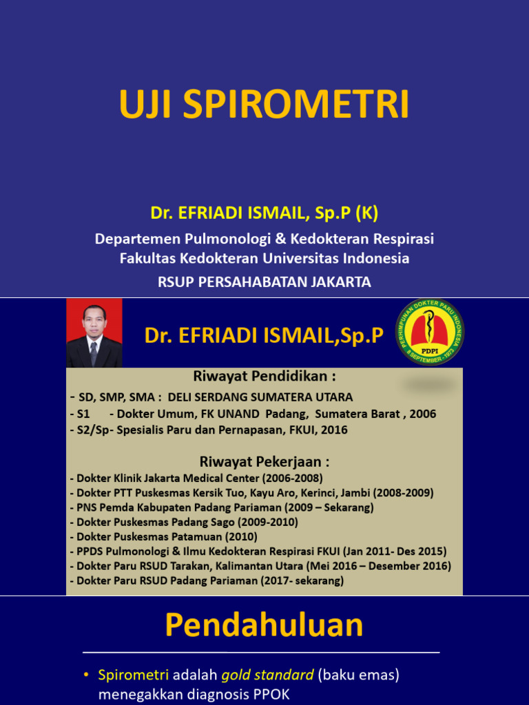 Pendahuluan Spirometri | PDF
