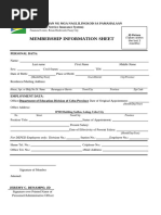 GSIS Membership Form | PDF