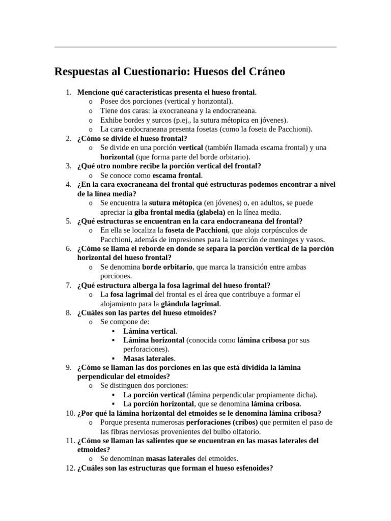 Foseta de Pacchioni en el Cráneo | PDF | Anatomía humana | Cabeza y ...