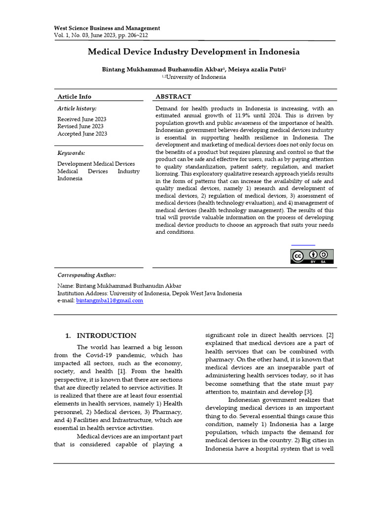 Medical Device Industry | PDF | Medical Device | Verification And Validation