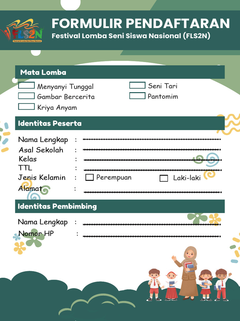 Formulir Daftar FLS2N | PDF