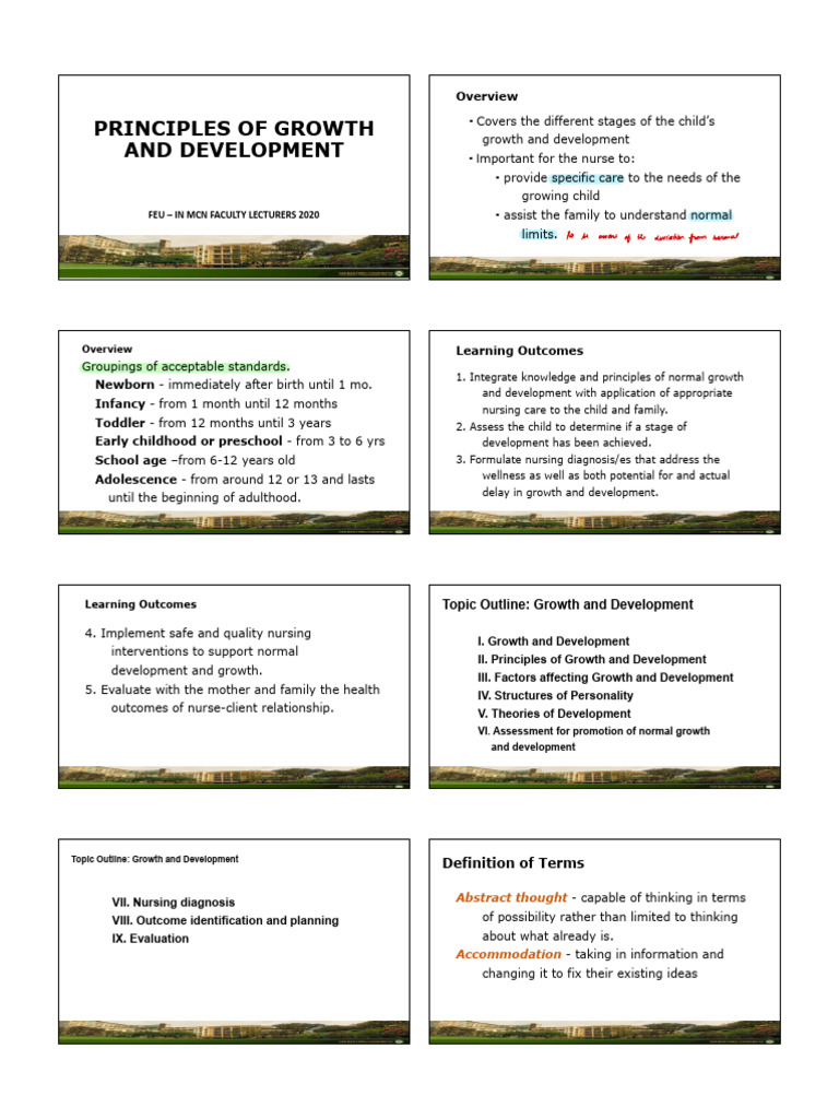 Module 1 Growth and Development | PDF | Behavioural Sciences | Cognition