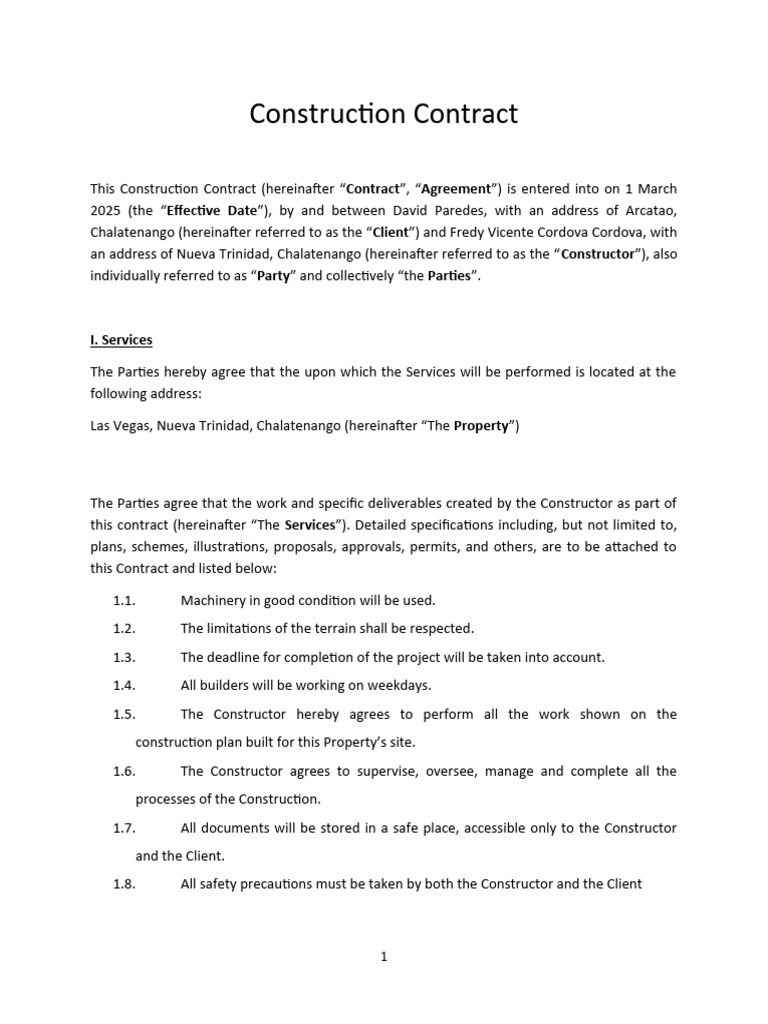 Construction Contract Template - UK | PDF | Indemnity | Damages