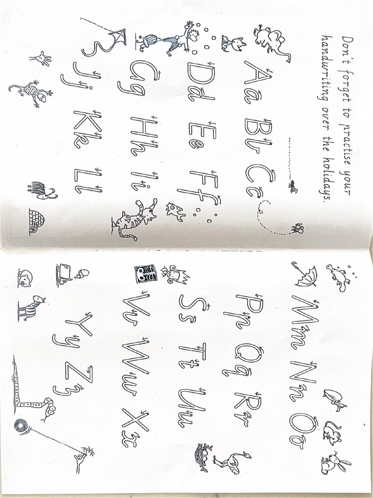 Victorian Cursive Script Practice Sheet | PDF