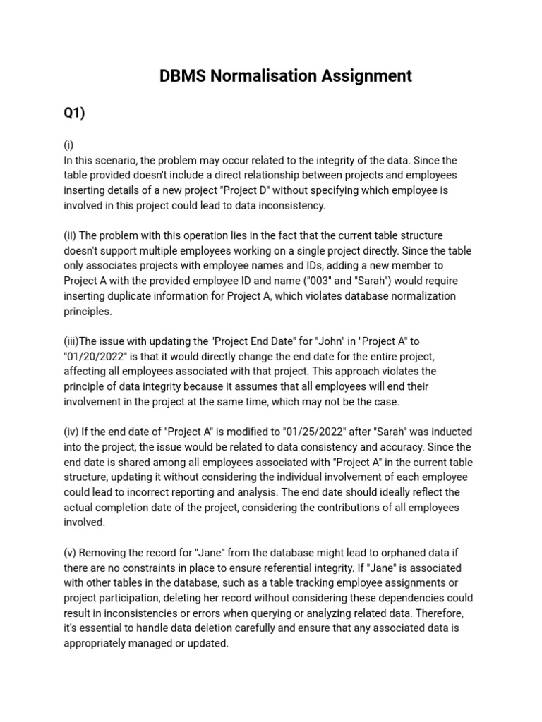 Database Normalization Guide | PDF | Databases | Data Model
