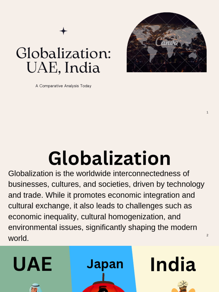 Globalization: UAE, India: A Comparative Analysis Today | PDF | United ...