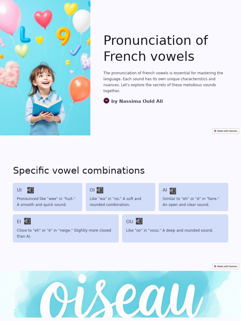 Pronunciation of French Vowels 1 | PDF | Phonology | Language Families