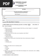 c1 MS PAINT Assignment | PDF | Drawing | Computing