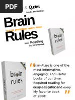 Brain Rules: Key Insights on Learning | PDF