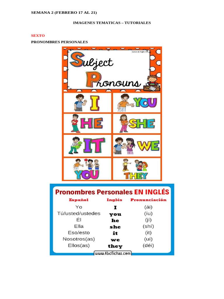 Explicacion Por Imagenes Tematicas | PDF