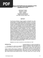 RA 10631: Animal Welfare Overview | PDF